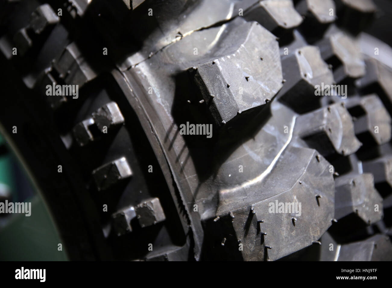 Close up of mud terrain tyre surface shallow depth of field Stock Photo ...