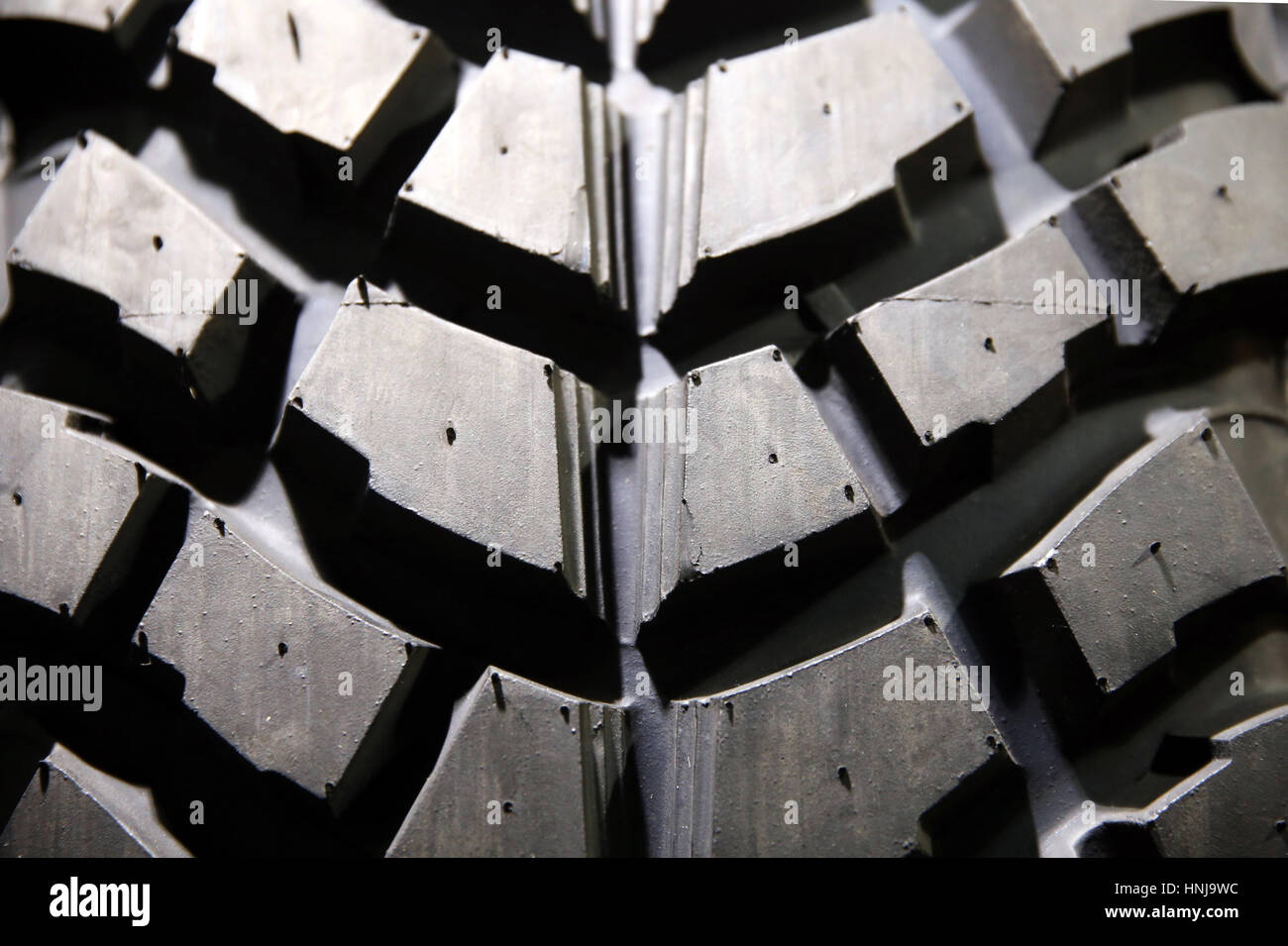 Close up of mud terrain tyre surface shallow depth of field Stock Photo ...