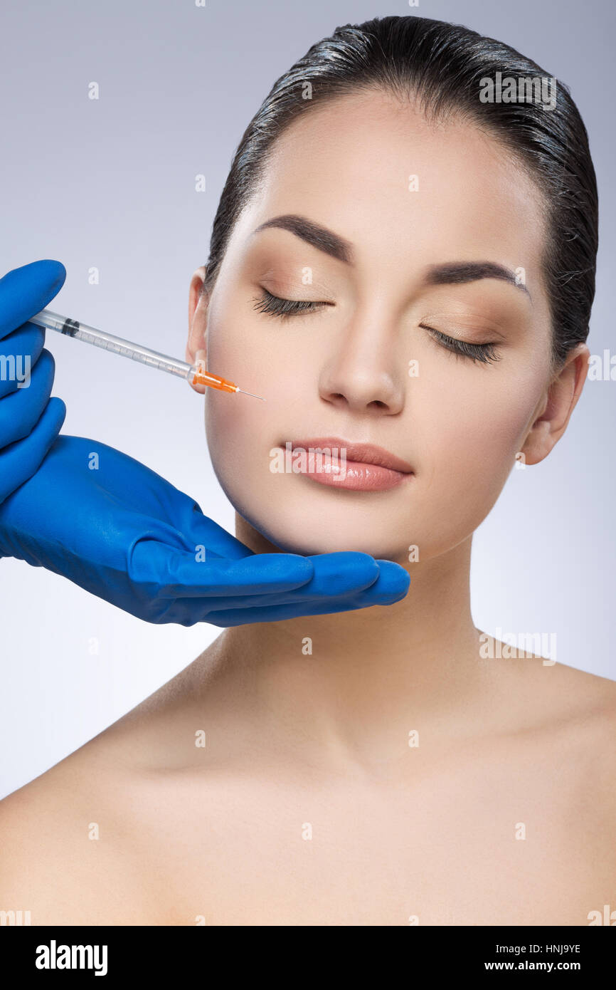 Beautiful model having plastic hi-res stock photography and images - Alamy