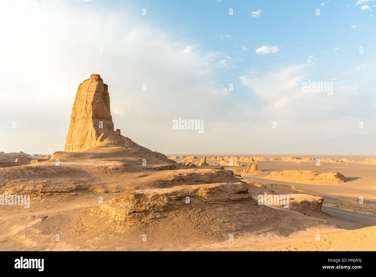 rocky formation "Kalut", Dasht-e-Lut, Iran - one of the UNESCO world ...