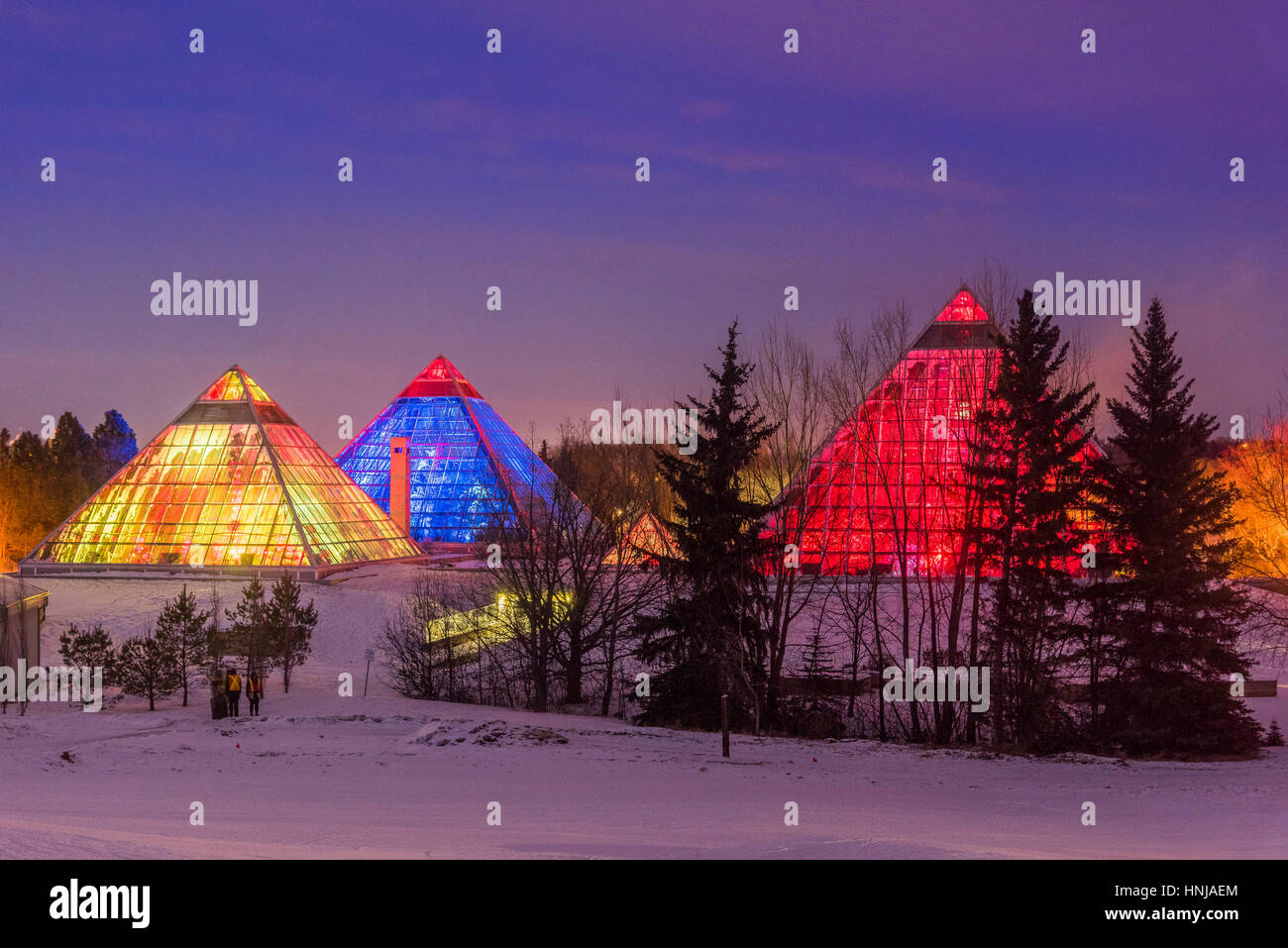 Muttart conservatory edmonton pyramids hi-res stock photography and ...