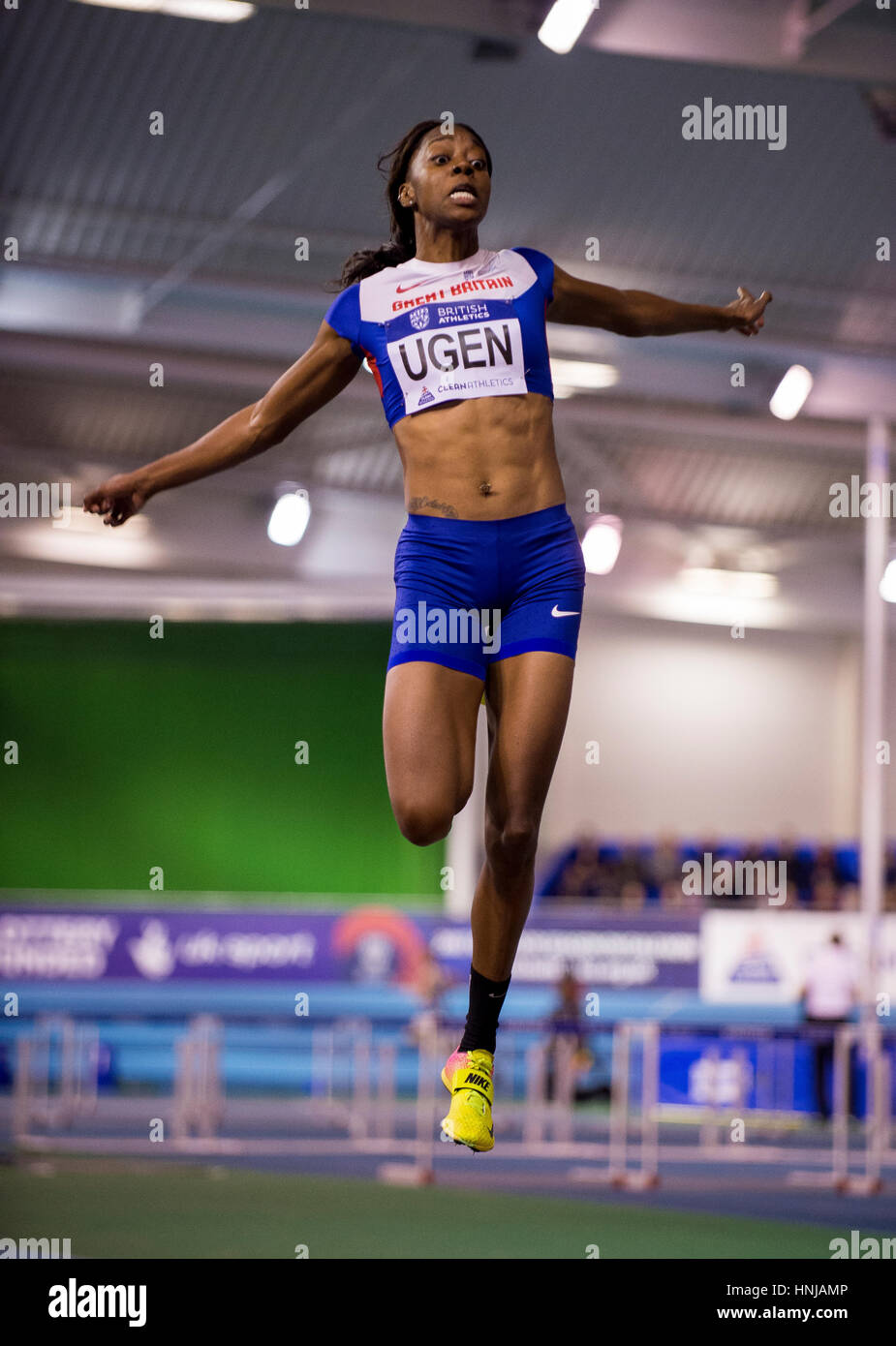 Athlete Long Jump Indoor Stock Photos & Athlete Long Jump Indoor Stock ...