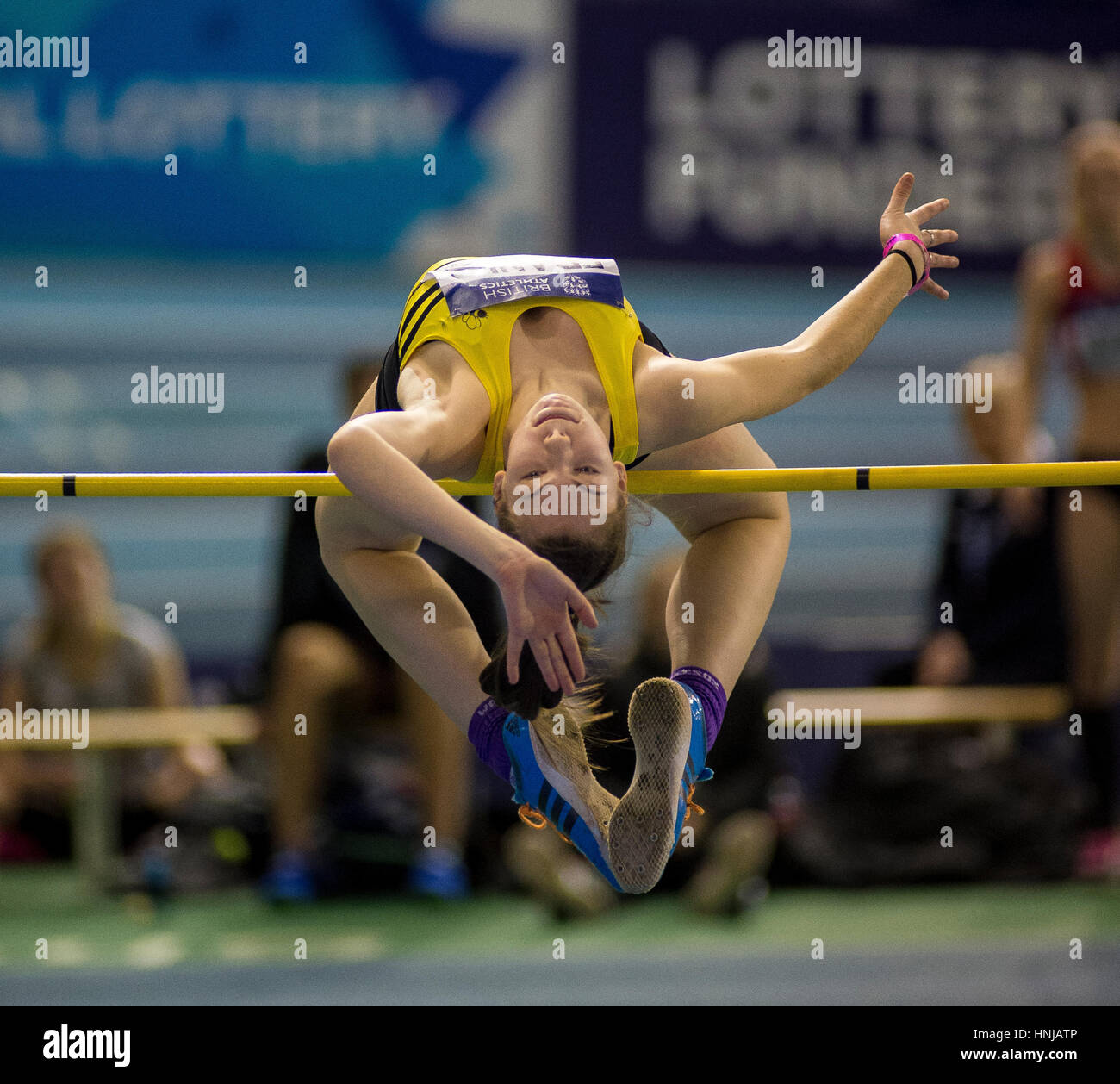 Women's High Jump, British Athletics Indoor Team Trials 2017 Stock ...