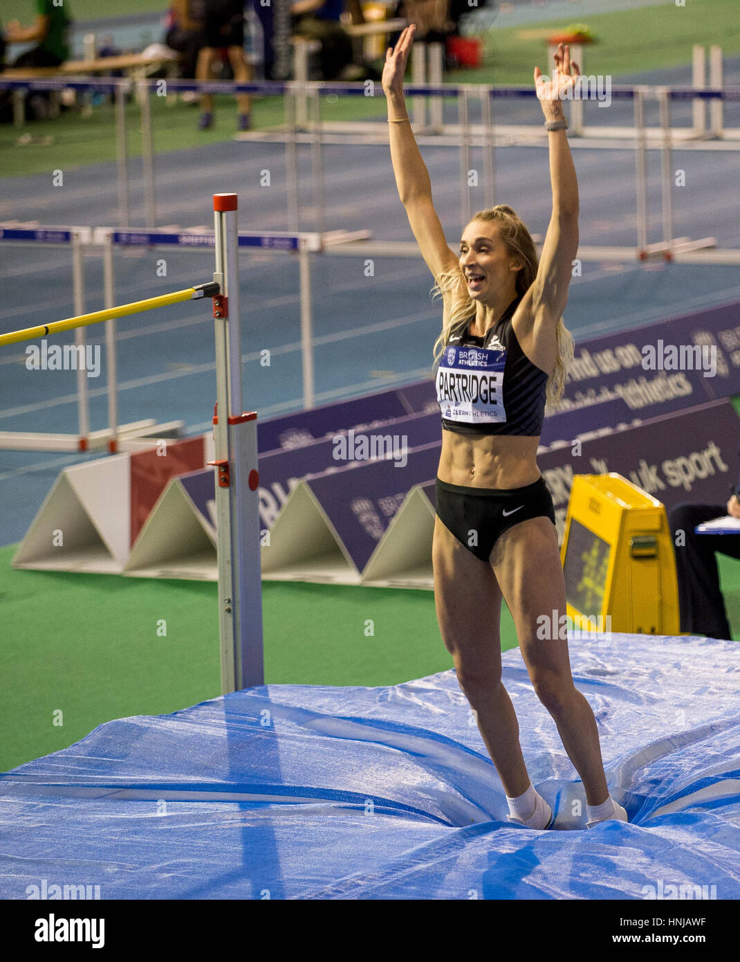 Women's High Jump, British Athletics Indoor Team Trials 2017 Stock ...