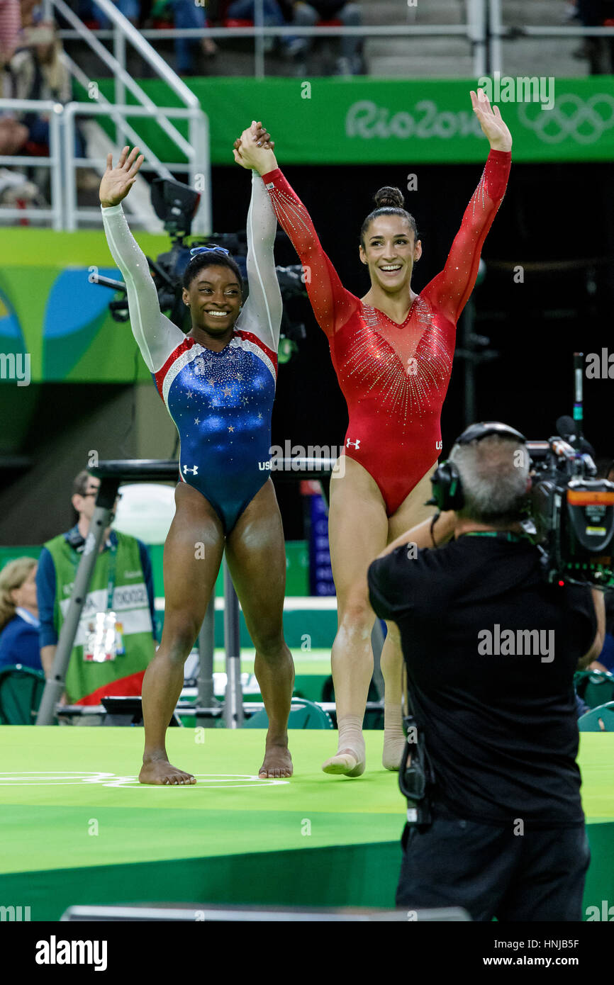 Rio de Janeiro, Brazil. 11 August 2016.Simone Biles (USA) -gold and ...