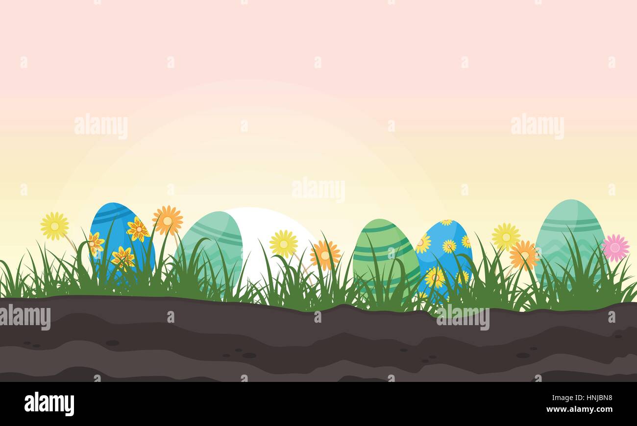 Easter holiday grass tree hill hi-res stock photography and images - Alamy