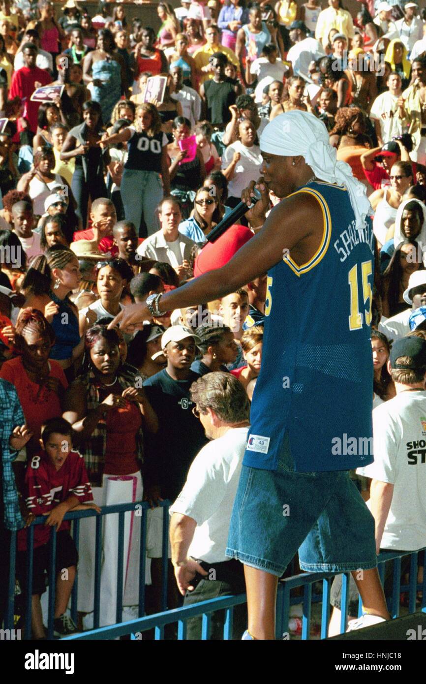 Jay-Z performing at the KMEL All-Star Summer Jam in Mountain View, CA ...