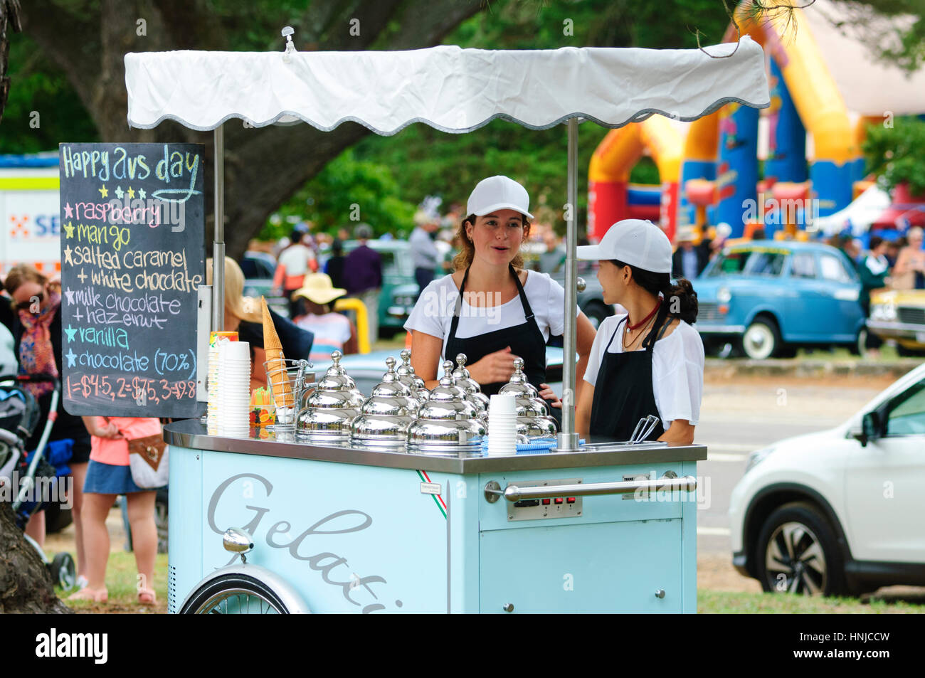 Girl Selling Ice Cream High Resolution Stock Photography and Images - Alamy