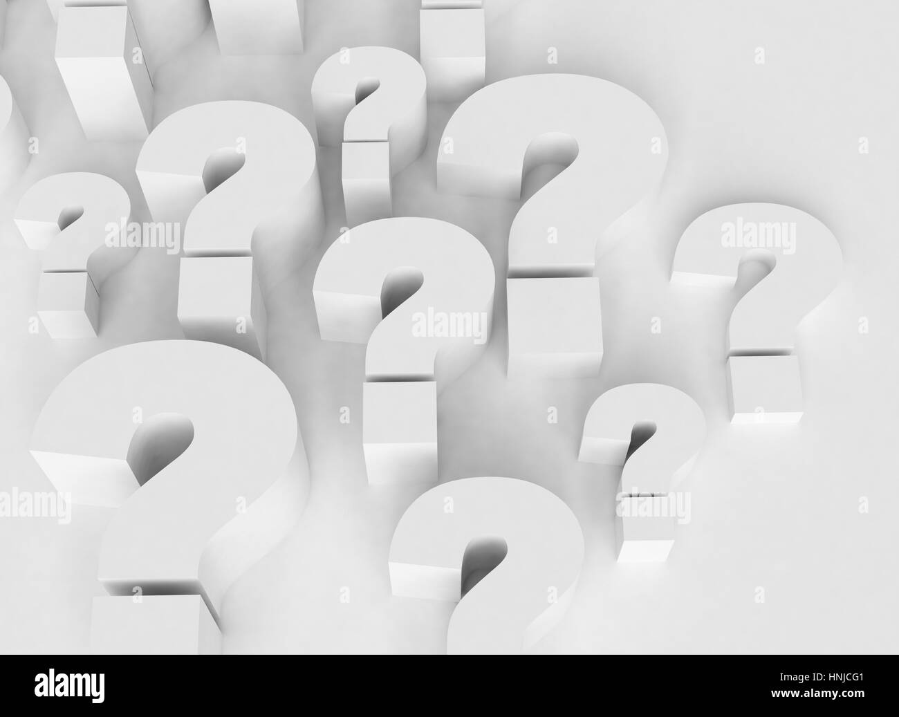 3D question marks background Stock Photo - Alamy