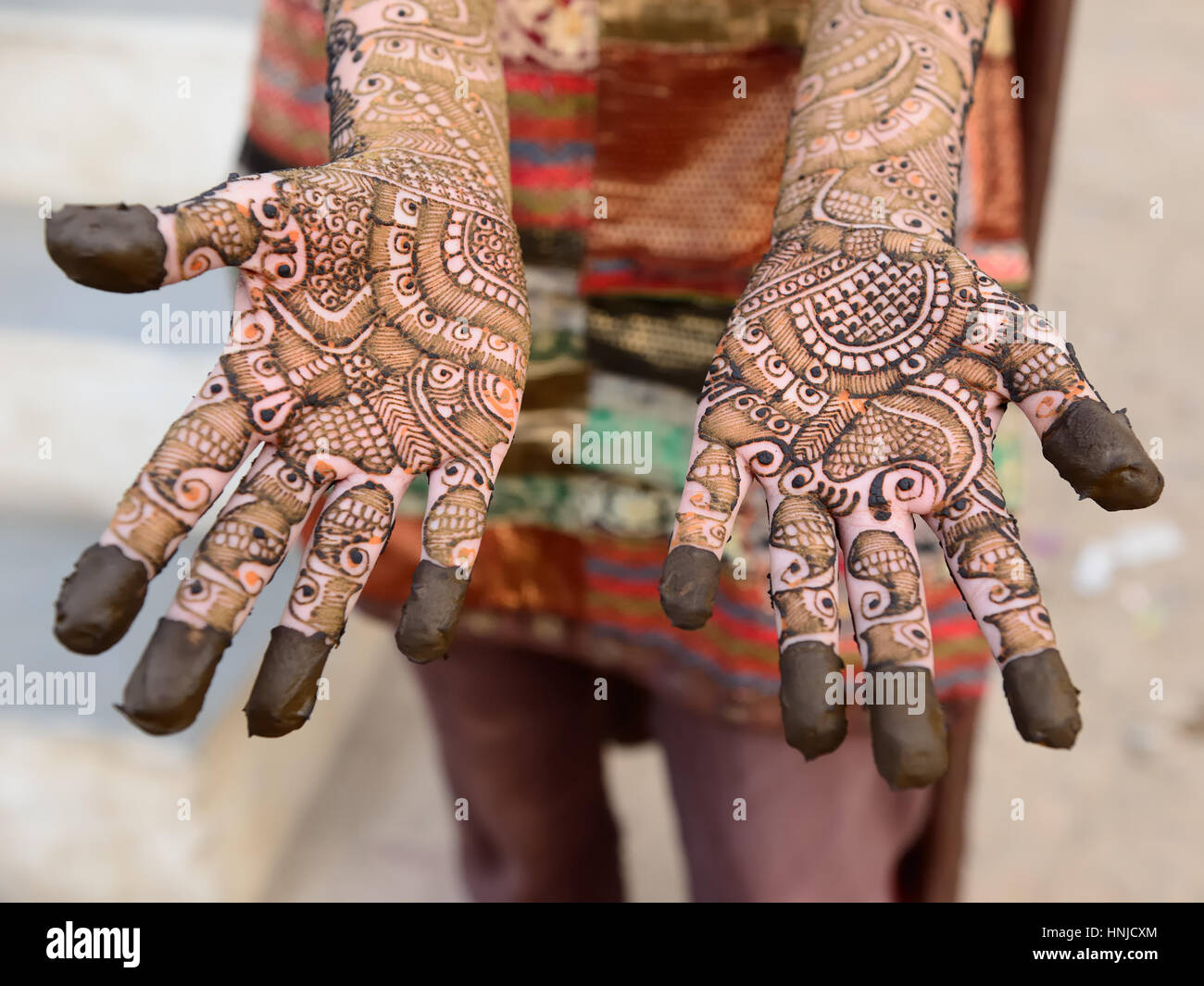 India hands hi-res stock photography and images - Alamy