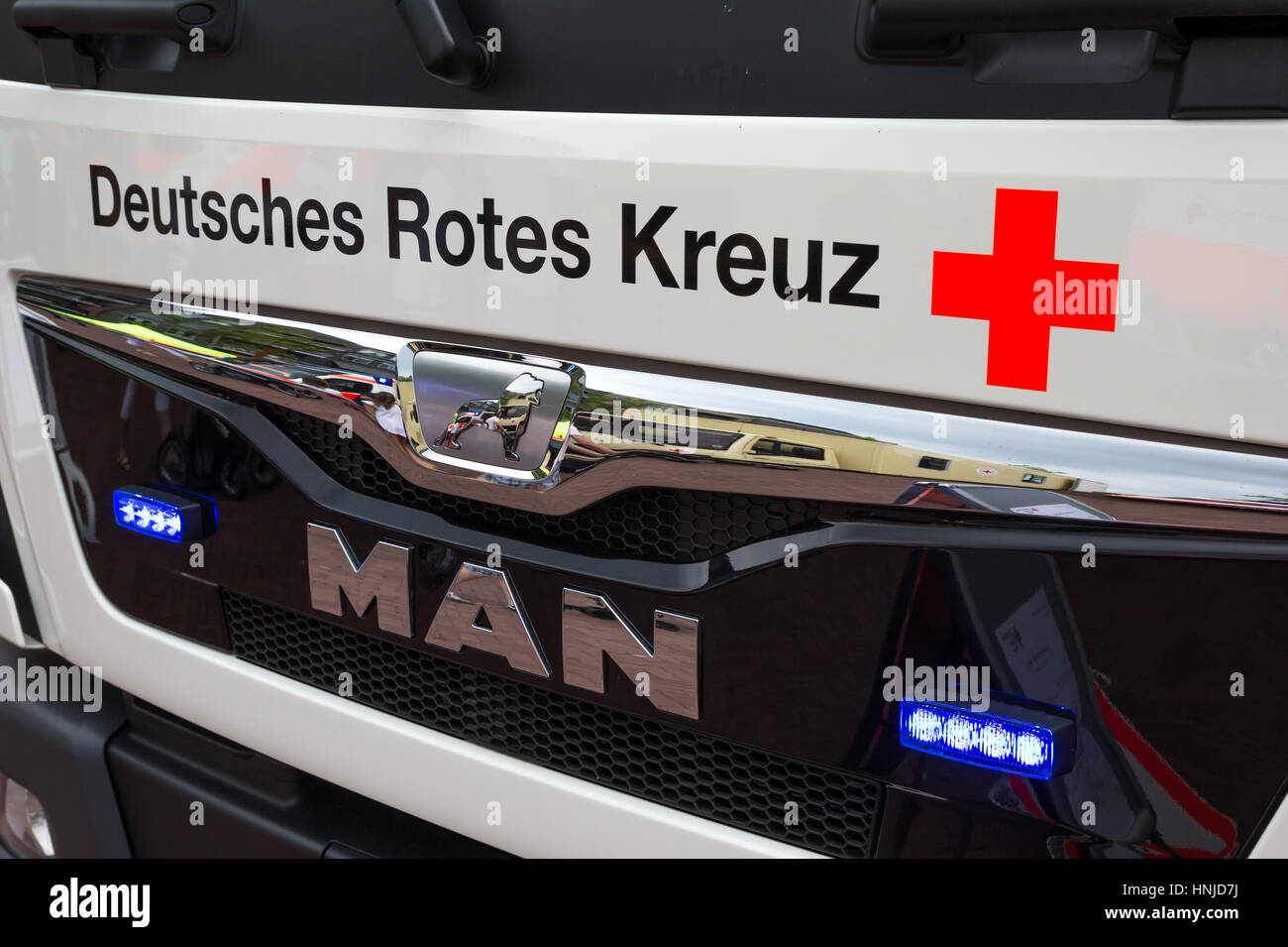 German red cross on the front of a truck Stock Photo - Alamy