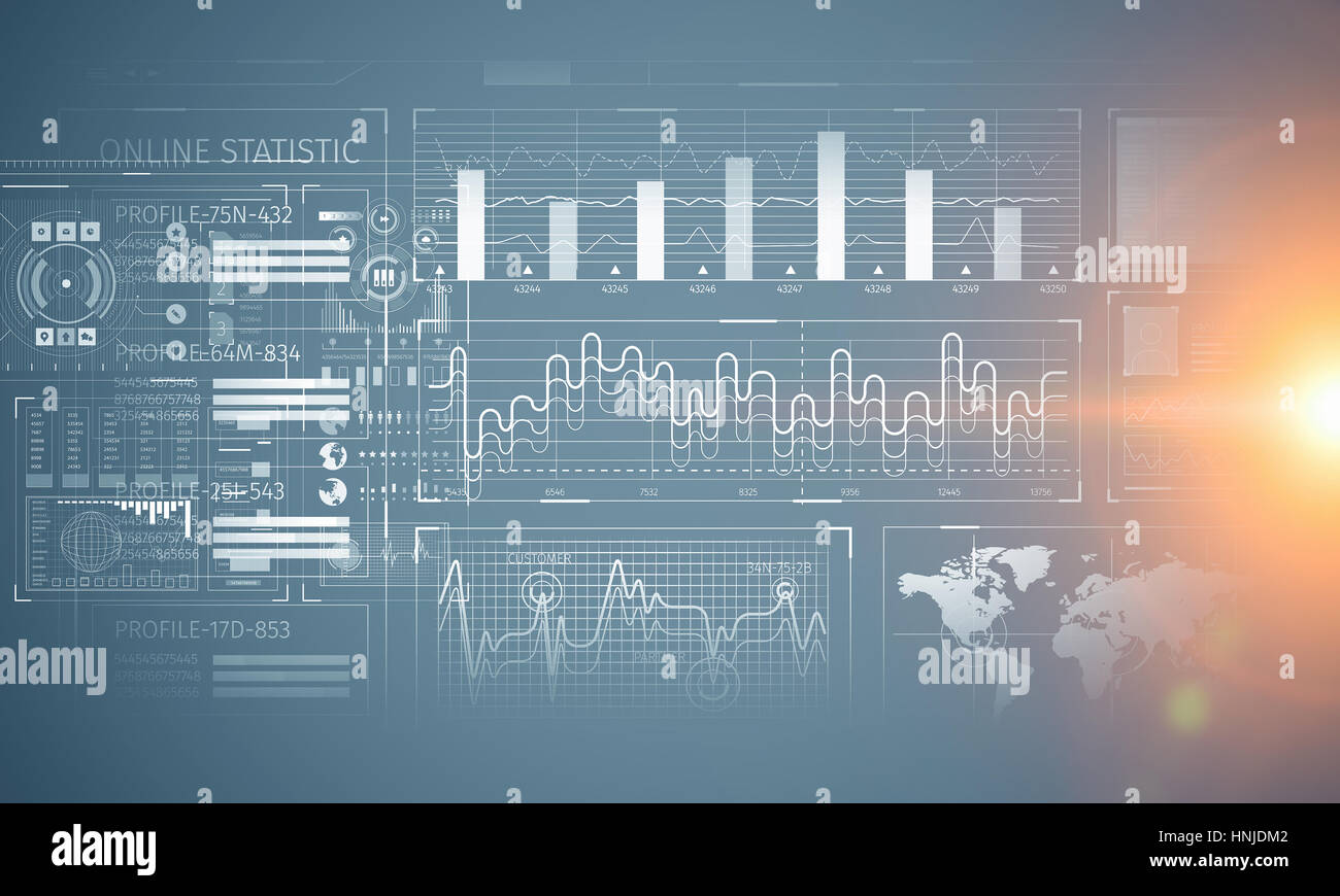 Media background image with infographs and charts Stock Photo - Alamy