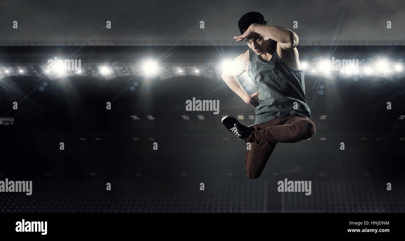 Young handsome breakdance or hip hop guy Stock Photo - Alamy