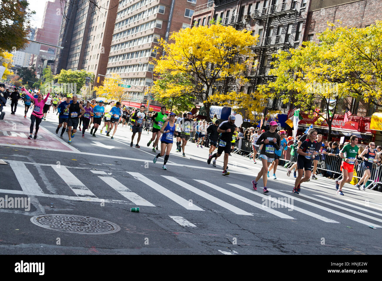 The NYC Marathon is the largest marathon in the world and passes ...
