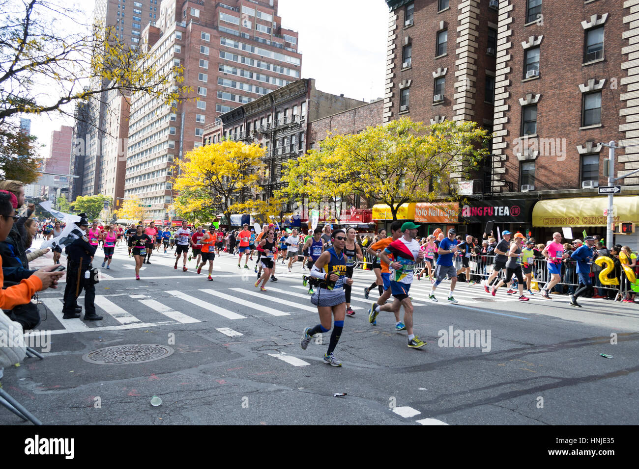 The NYC Marathon is the largest marathon in the world and passes ...