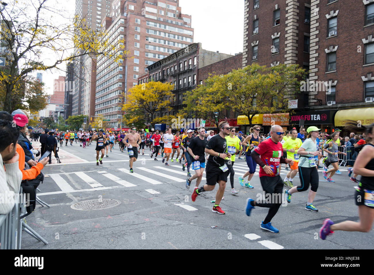 The NYC Marathon is the largest marathon in the world and passes ...