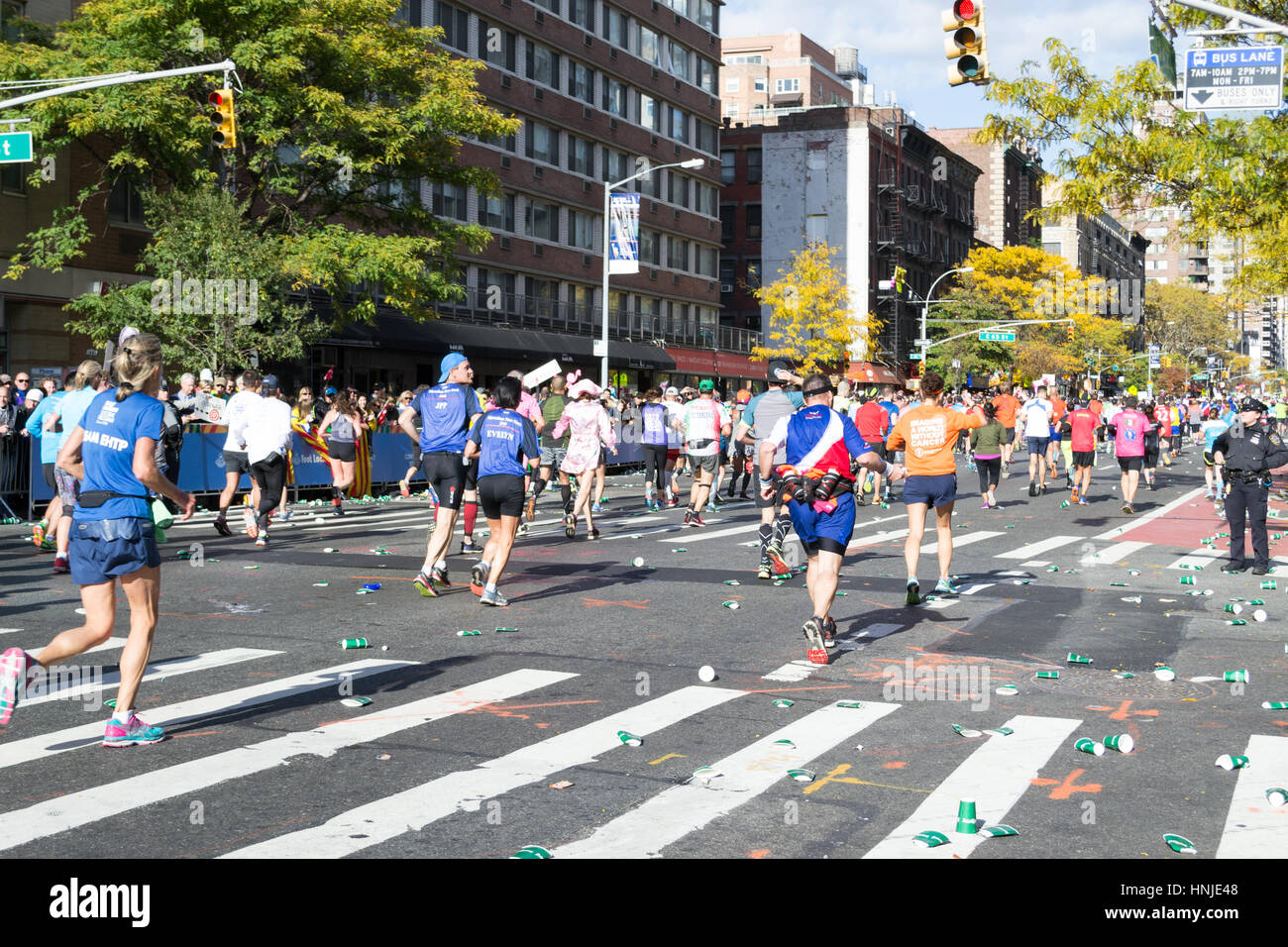 The NYC Marathon is the largest marathon in the world and passes ...