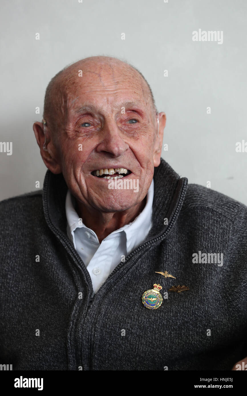 Former Spitfire pilot Ray Roberts who flew in a Spitfire at the launch ...