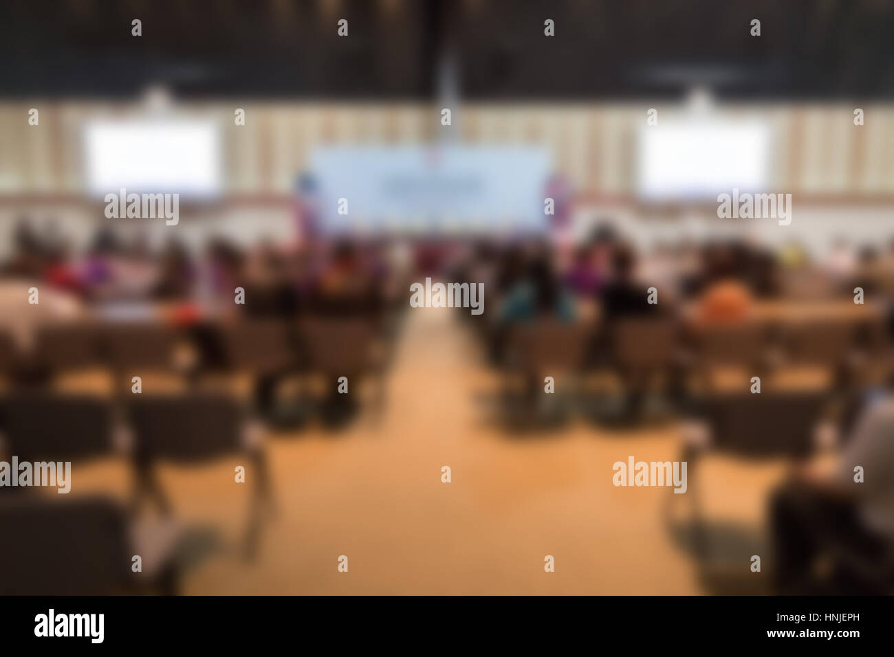 people in seminar conference exhibition hall - blur for use as ...