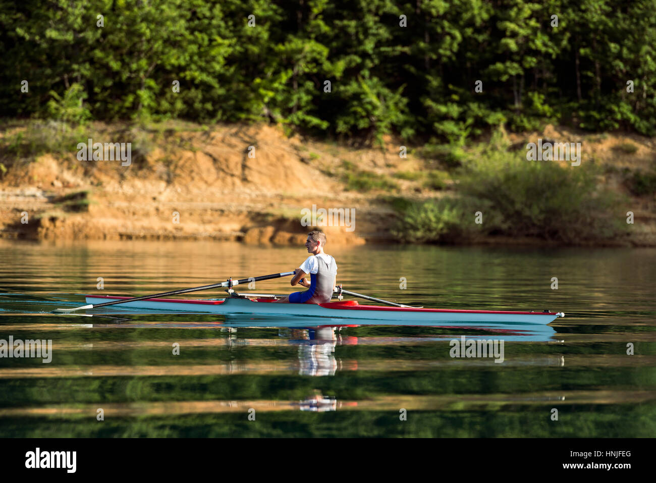 Sunrise rowing shell hi-res stock photography and images - Alamy