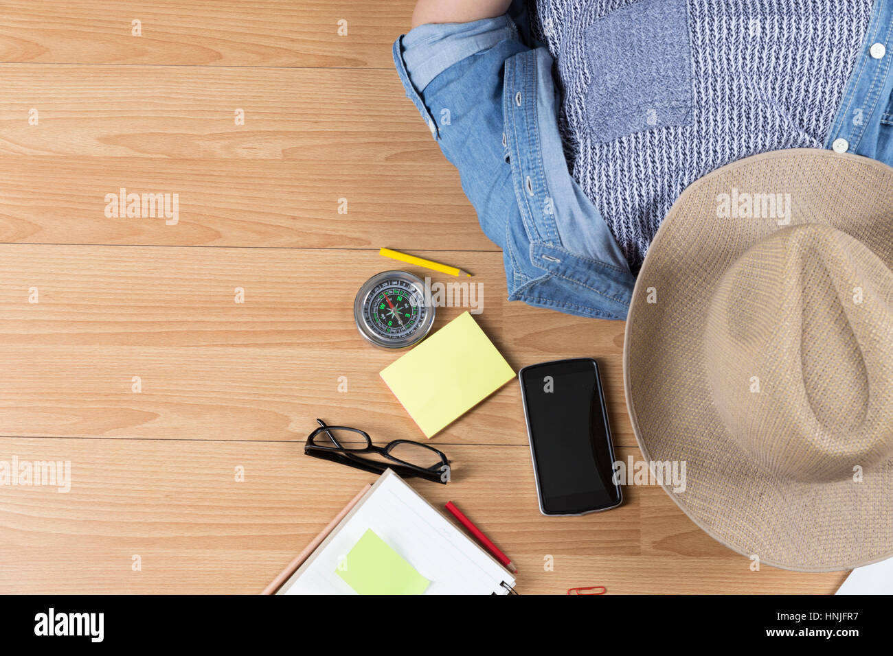 Woman lying with map hi-res stock photography and images - Alamy