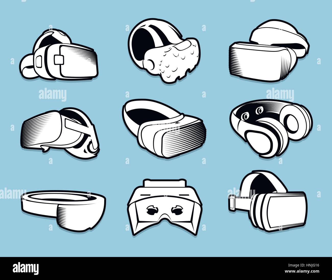 Logos on screen Stock Vector Images - Alamy