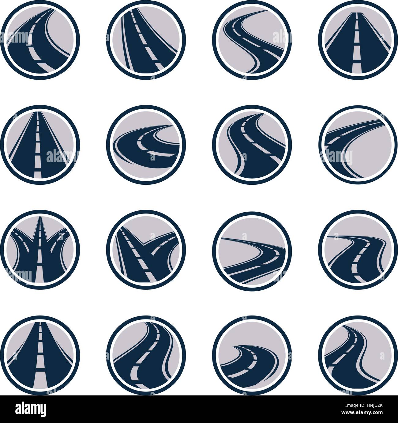 Road transport on highway Cut Out Stock Images & Pictures - Alamy