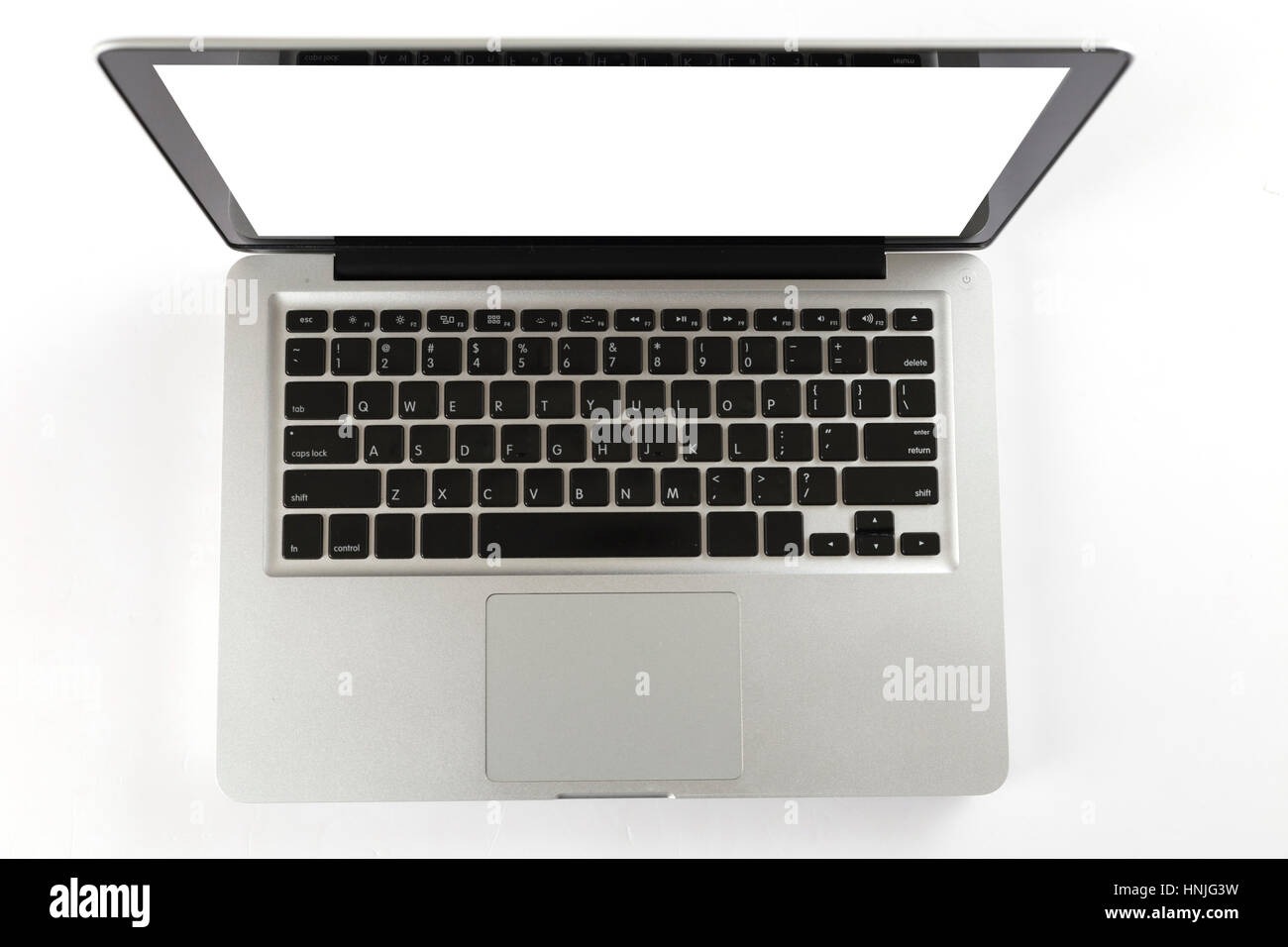 laptop computer notebook on white background Stock Photo - Alamy