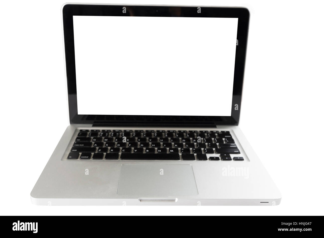 laptop computer notebook on white background Stock Photo - Alamy
