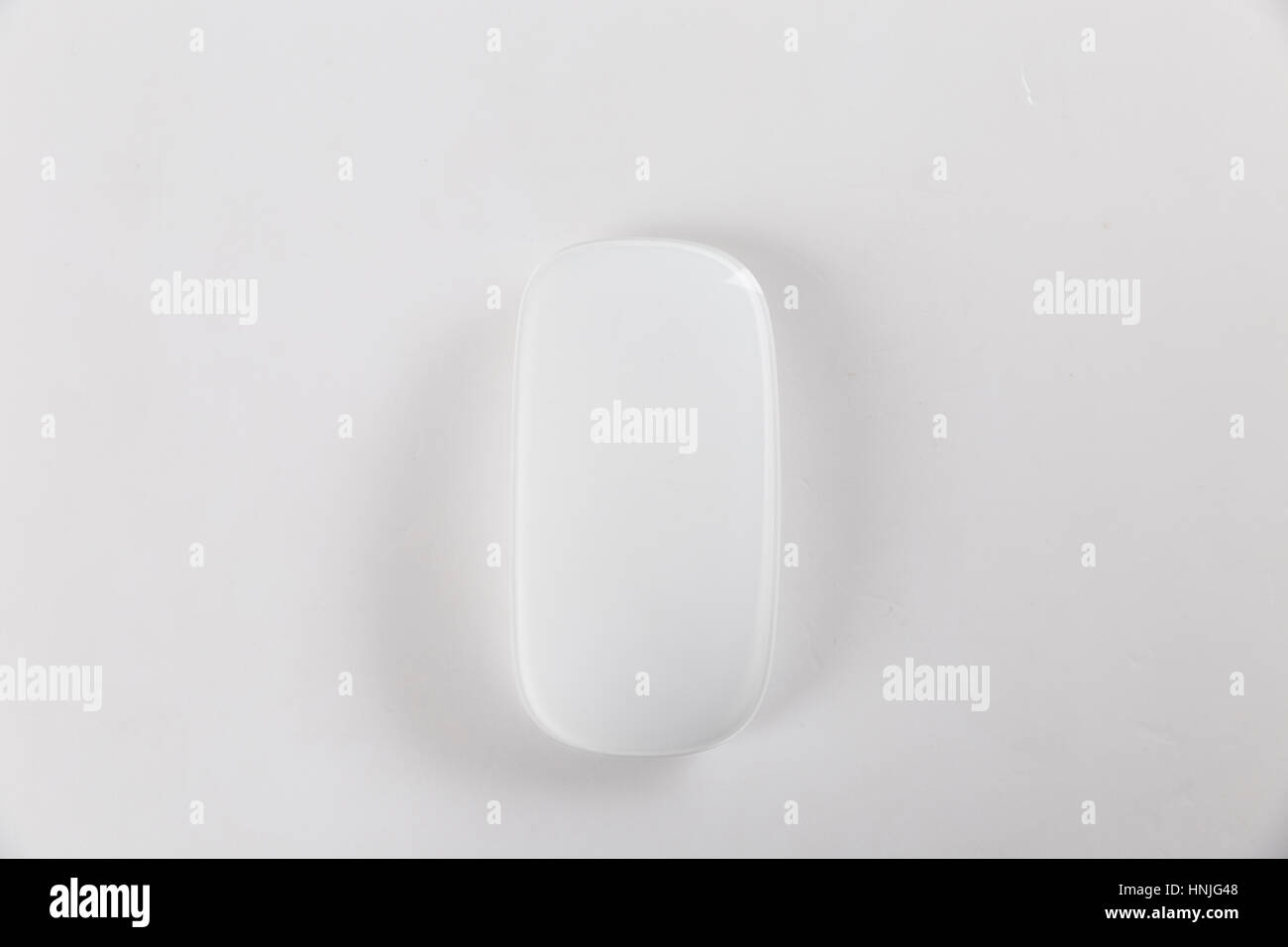 white computer mouse on white background Stock Photo - Alamy