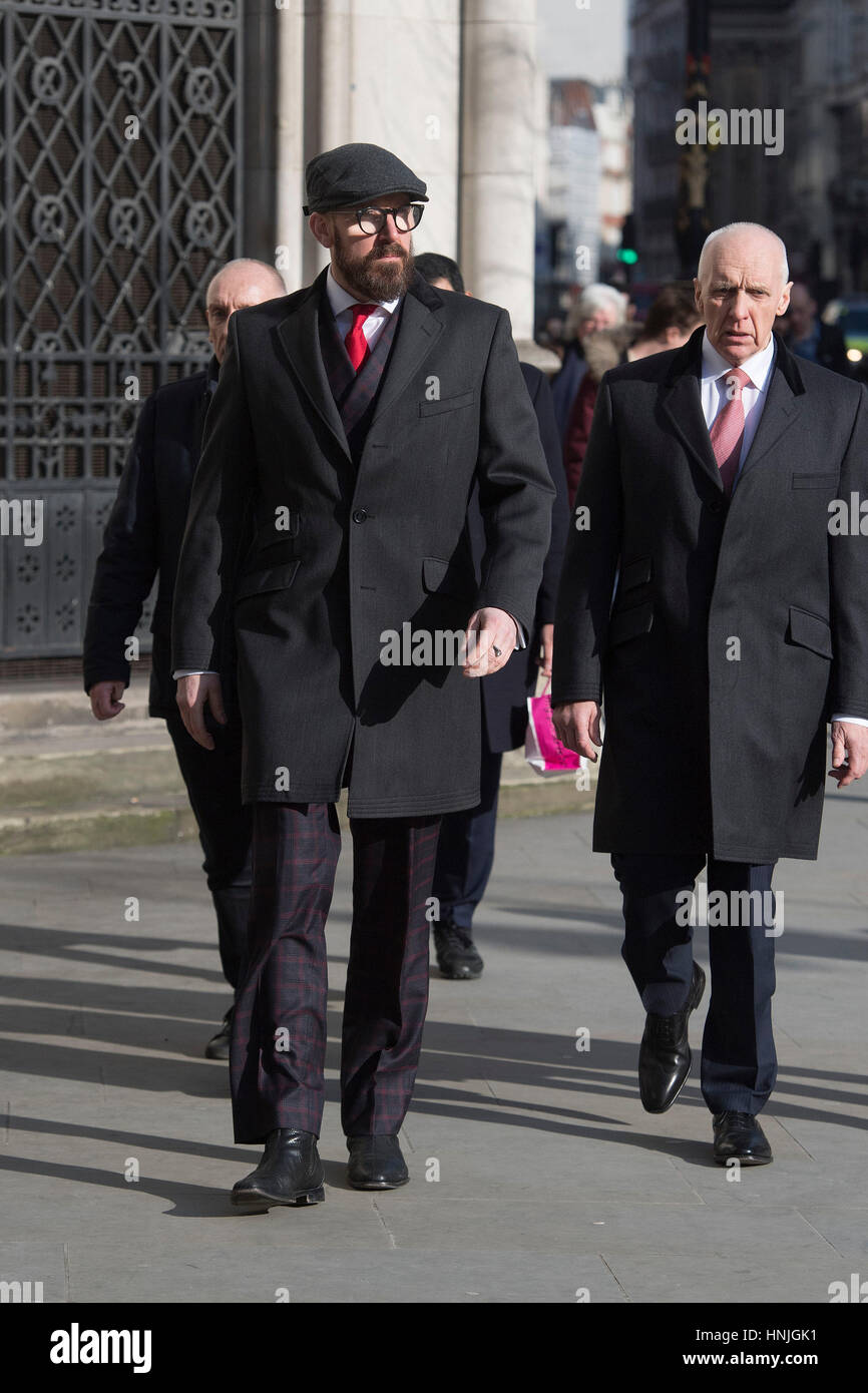 Arran coghlan outside the royal courts of justice hi-res stock ...