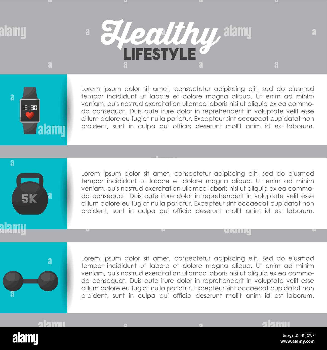 infographic presentation of healthy lifestyle concept. colorful design ...