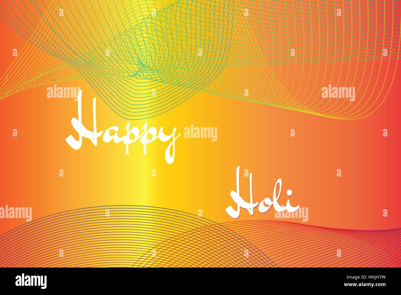 Happy Holi spring festival of colors greeting vector background with ...