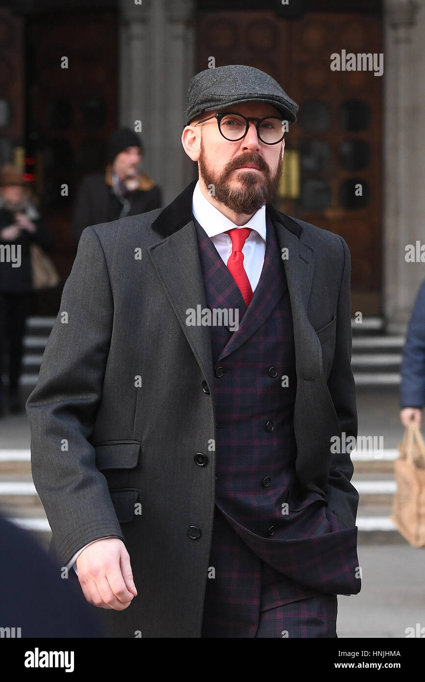 Arran coghlan outside the royal courts of justice hi-res stock ...