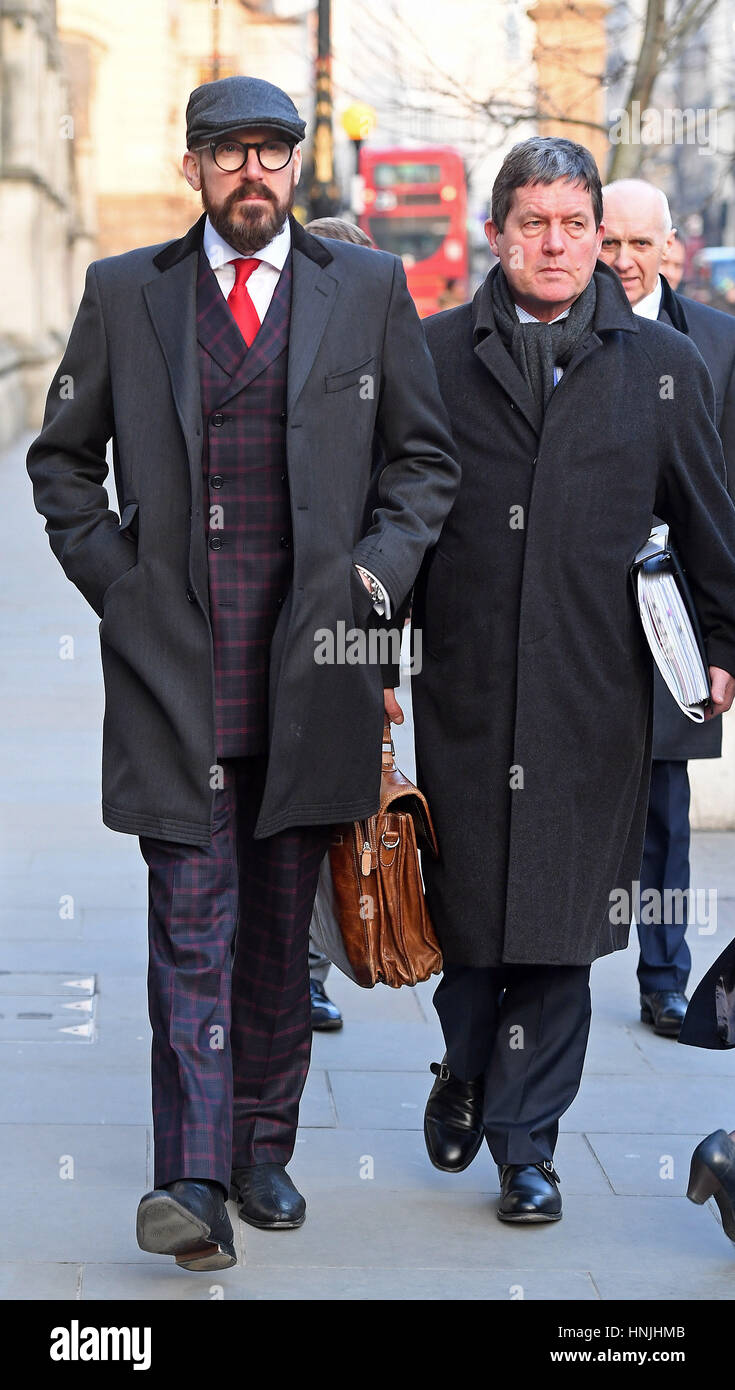 Arran Coghlan (left) outside The Royal Courts of Justice, London, where ...