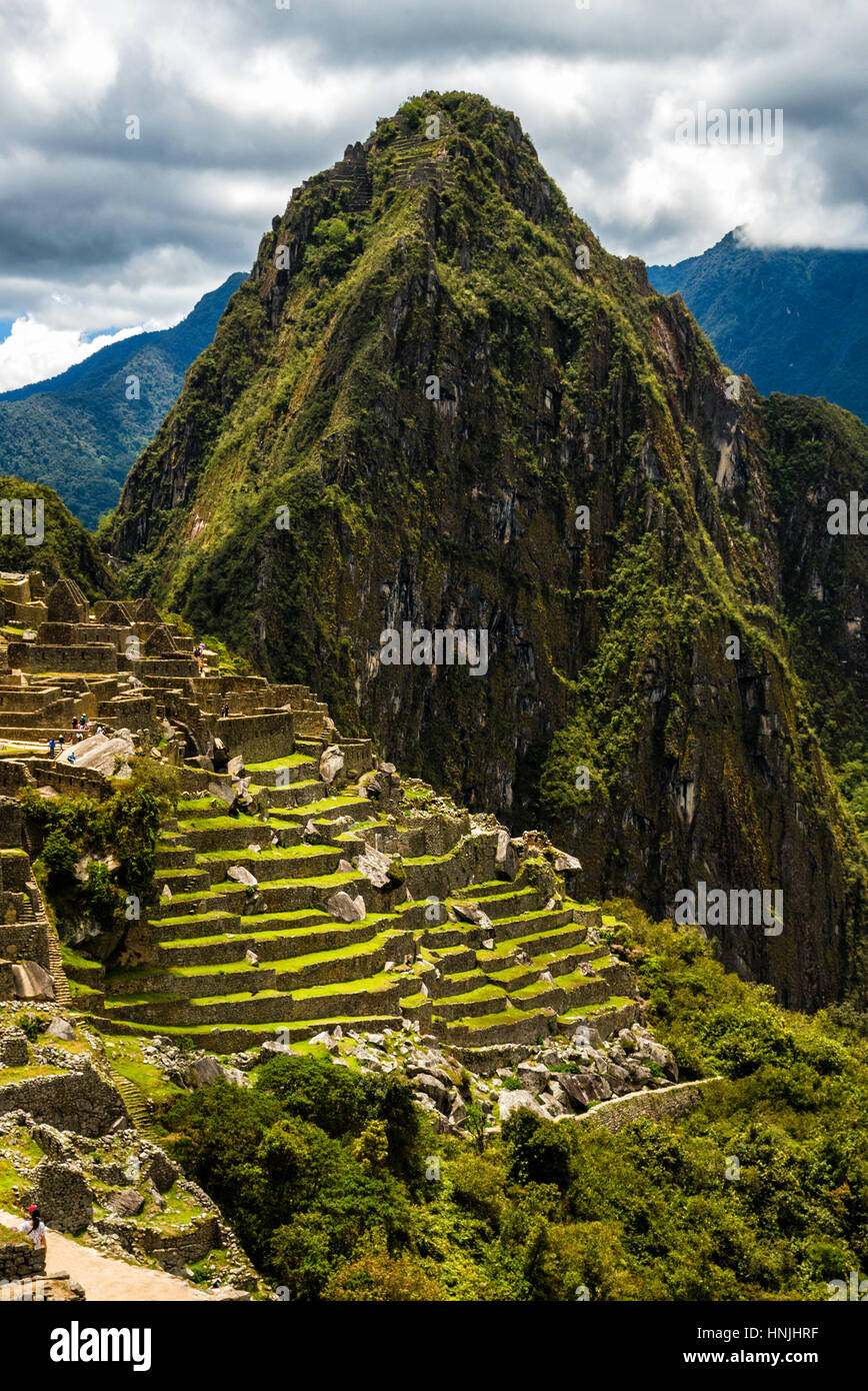 View of the Lost Incan City of Machu Picchu near Cusco, Peru. Machu ...