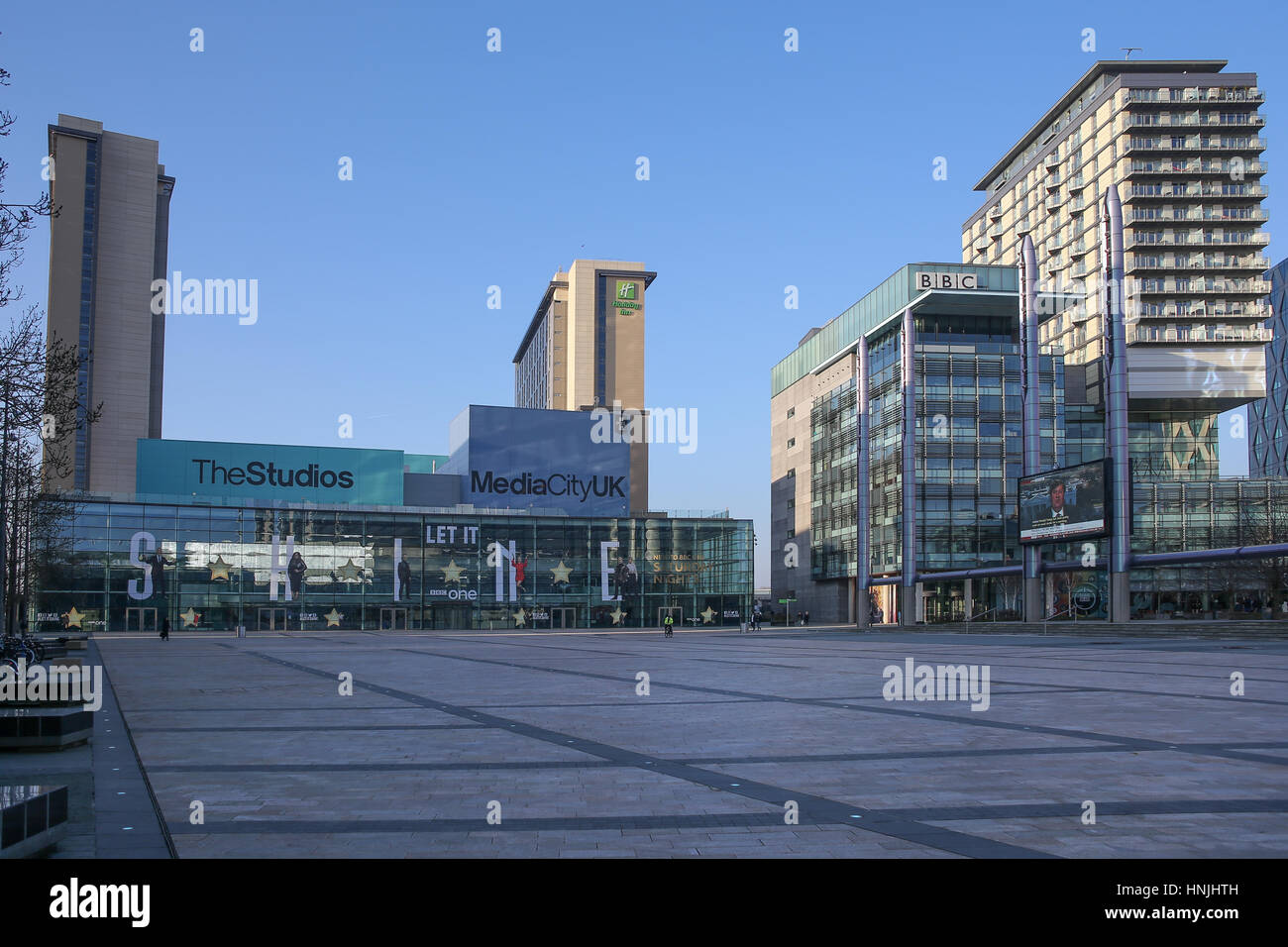 BBC & ITV studio's at MediaCityUK, Salford, England, UK Stock Photo - Alamy