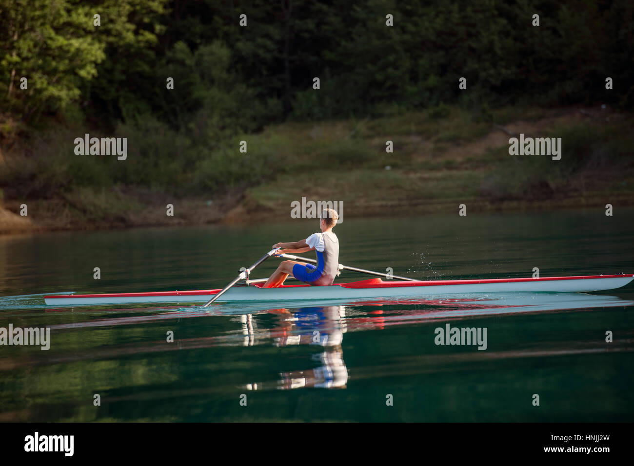 Sunrise rowing shell hi-res stock photography and images - Alamy