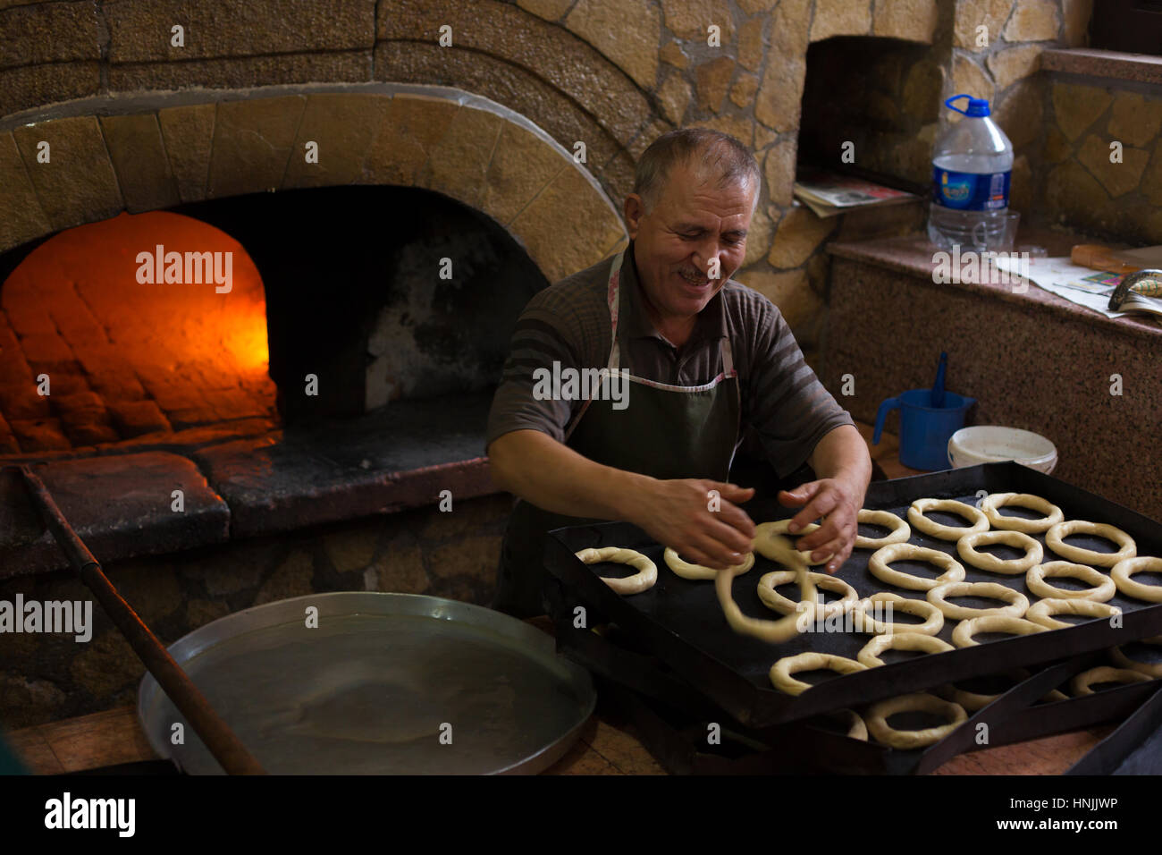 Traditional turkish simit hi-res stock photography and images - Alamy