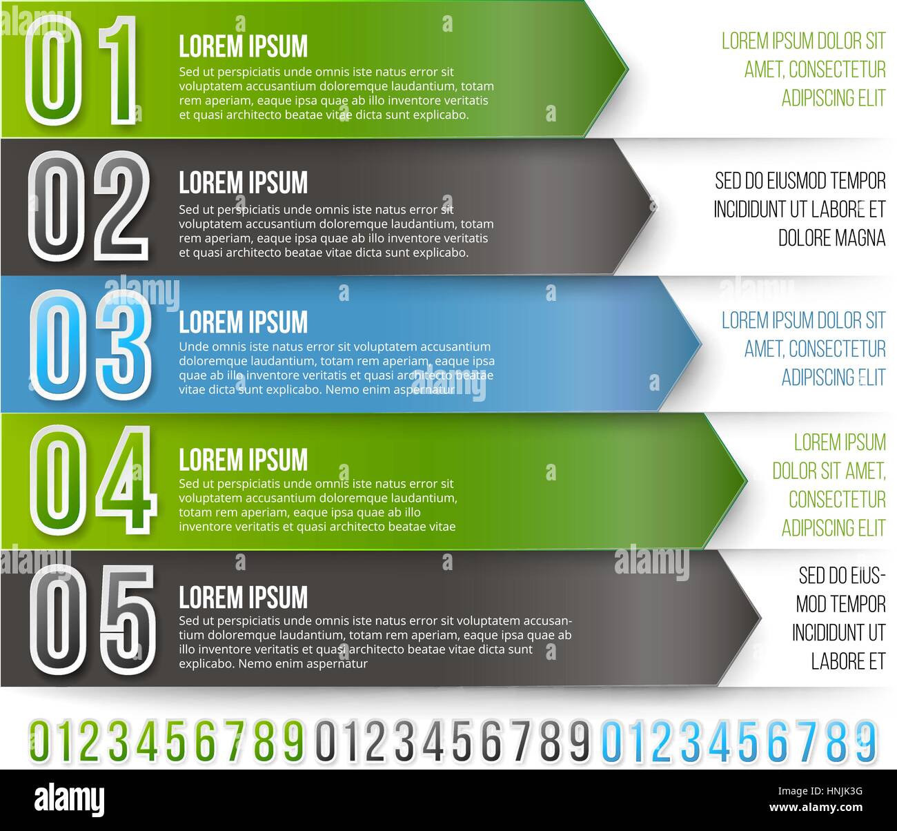 Green Arrows Infographics Stock Vector Image & Art - Alamy