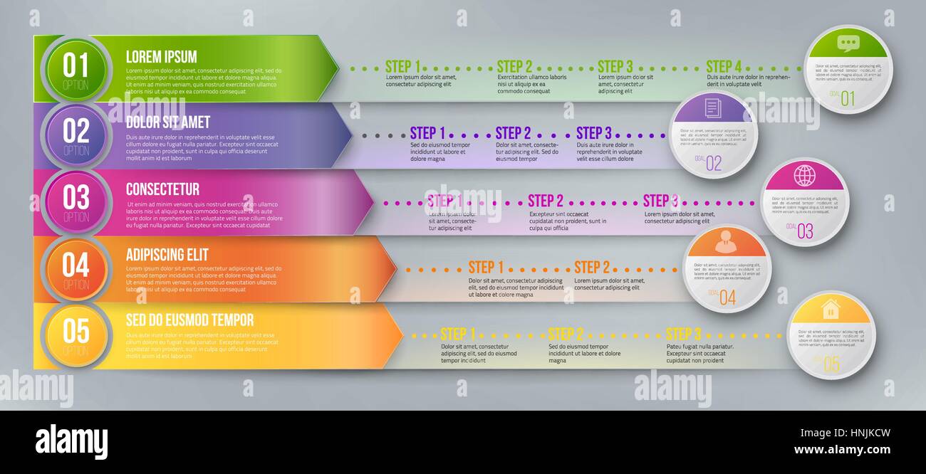 Timeline Infographic Template Stock Vector Image & Art - Alamy