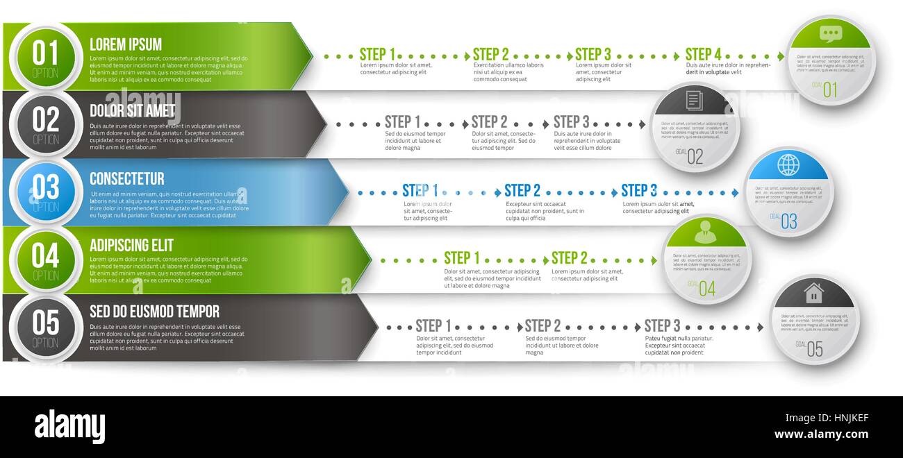Timeline Infographic Template Stock Vector Image & Art - Alamy