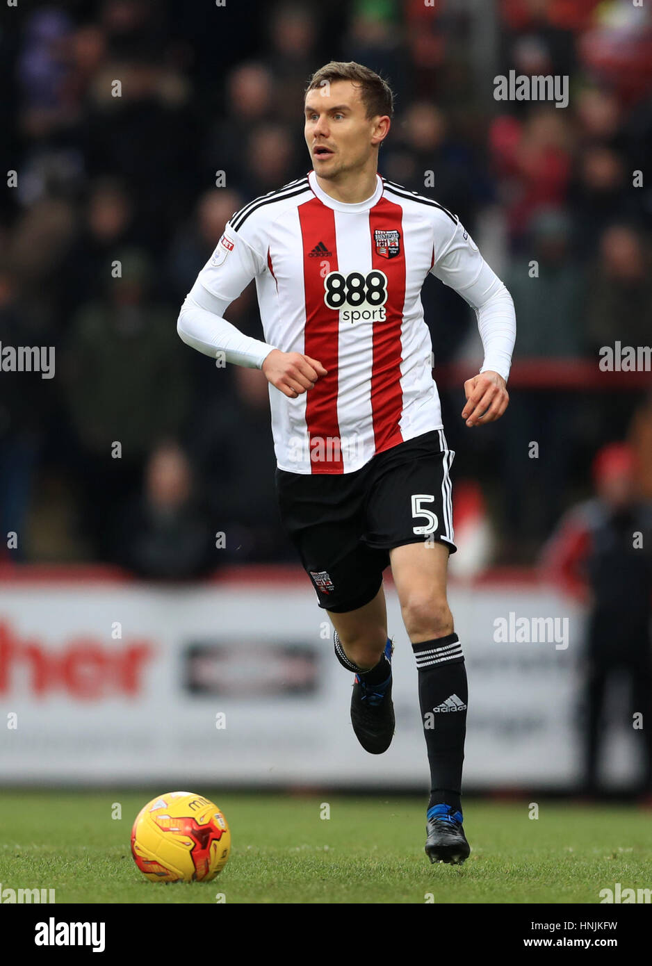 Brentford's Andreas Bjelland Stock Photo - Alamy