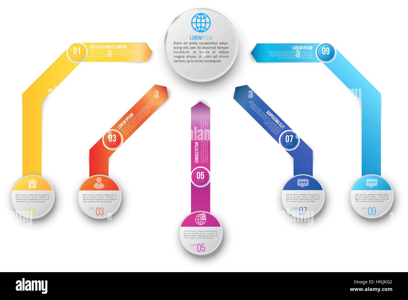 Yellow graph chart diagram infographic hi-res stock photography and ...