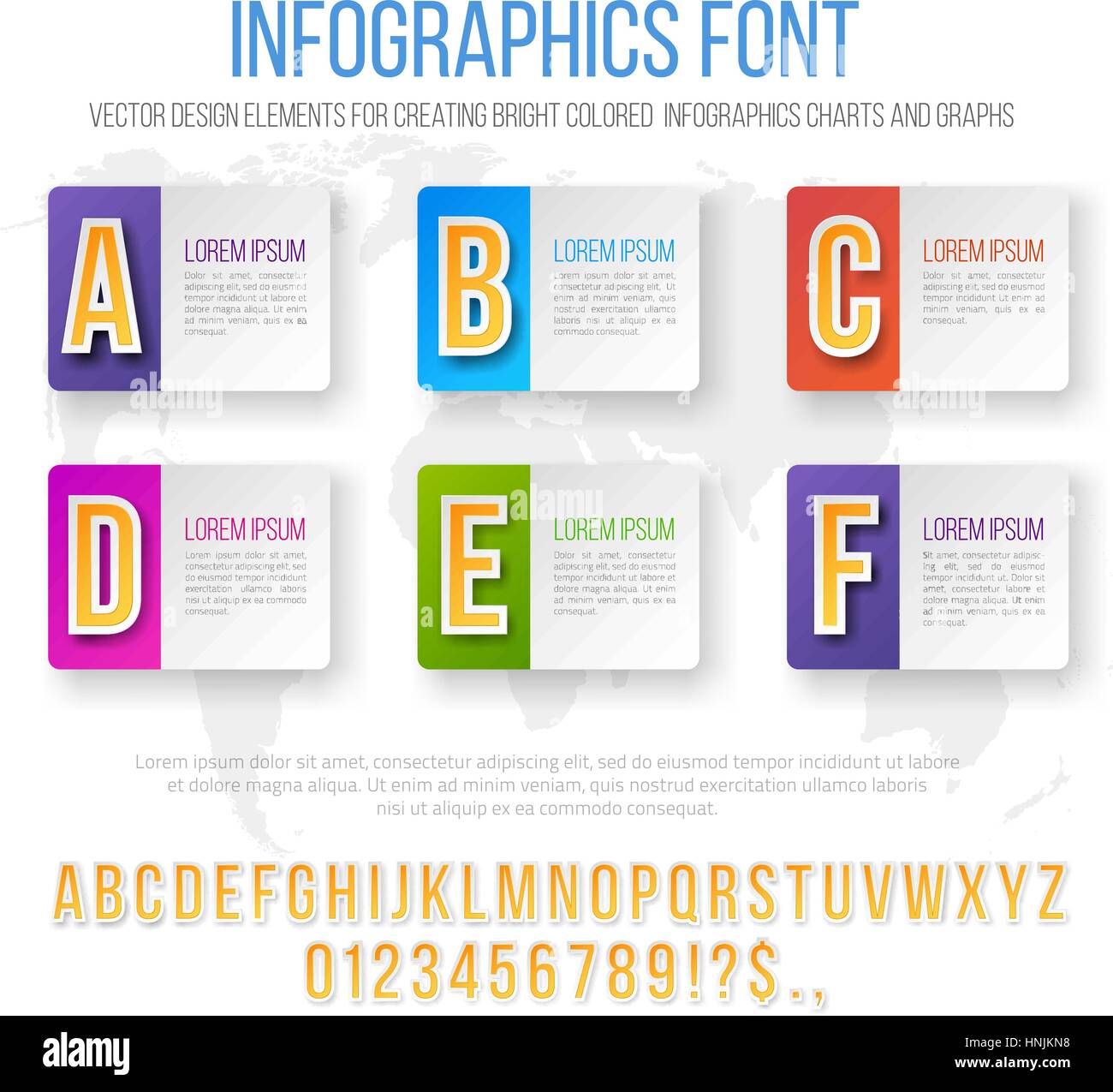 Font infographic 3d abstract hi-res stock photography and images - Alamy