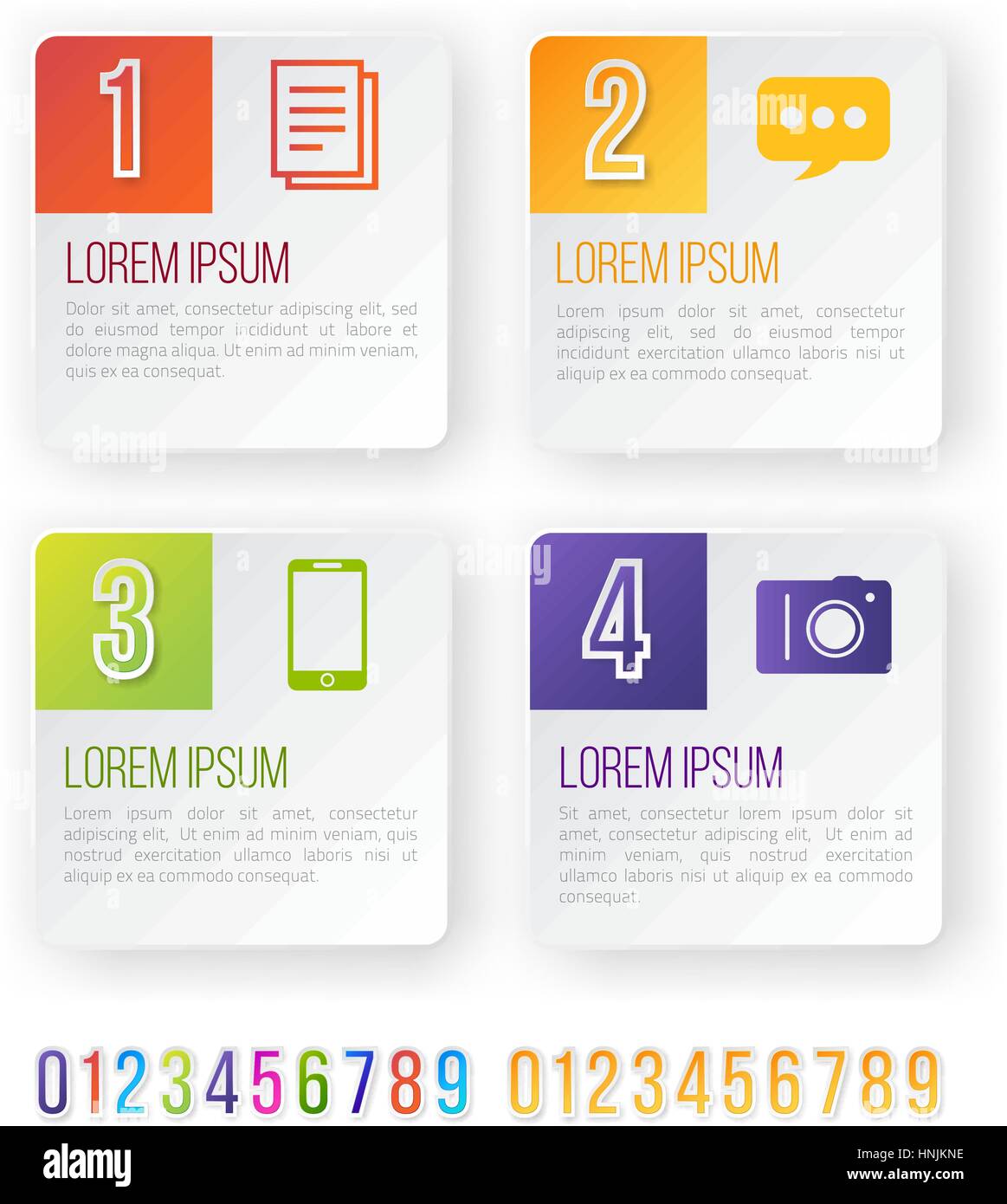 Infographics font set Stock Vector Image & Art - Alamy