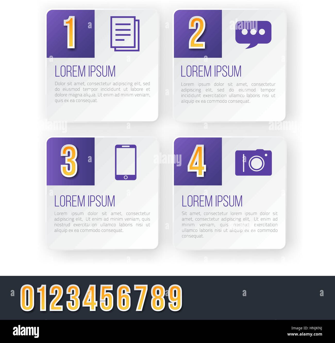 Infographics font set Stock Vector Image & Art - Alamy