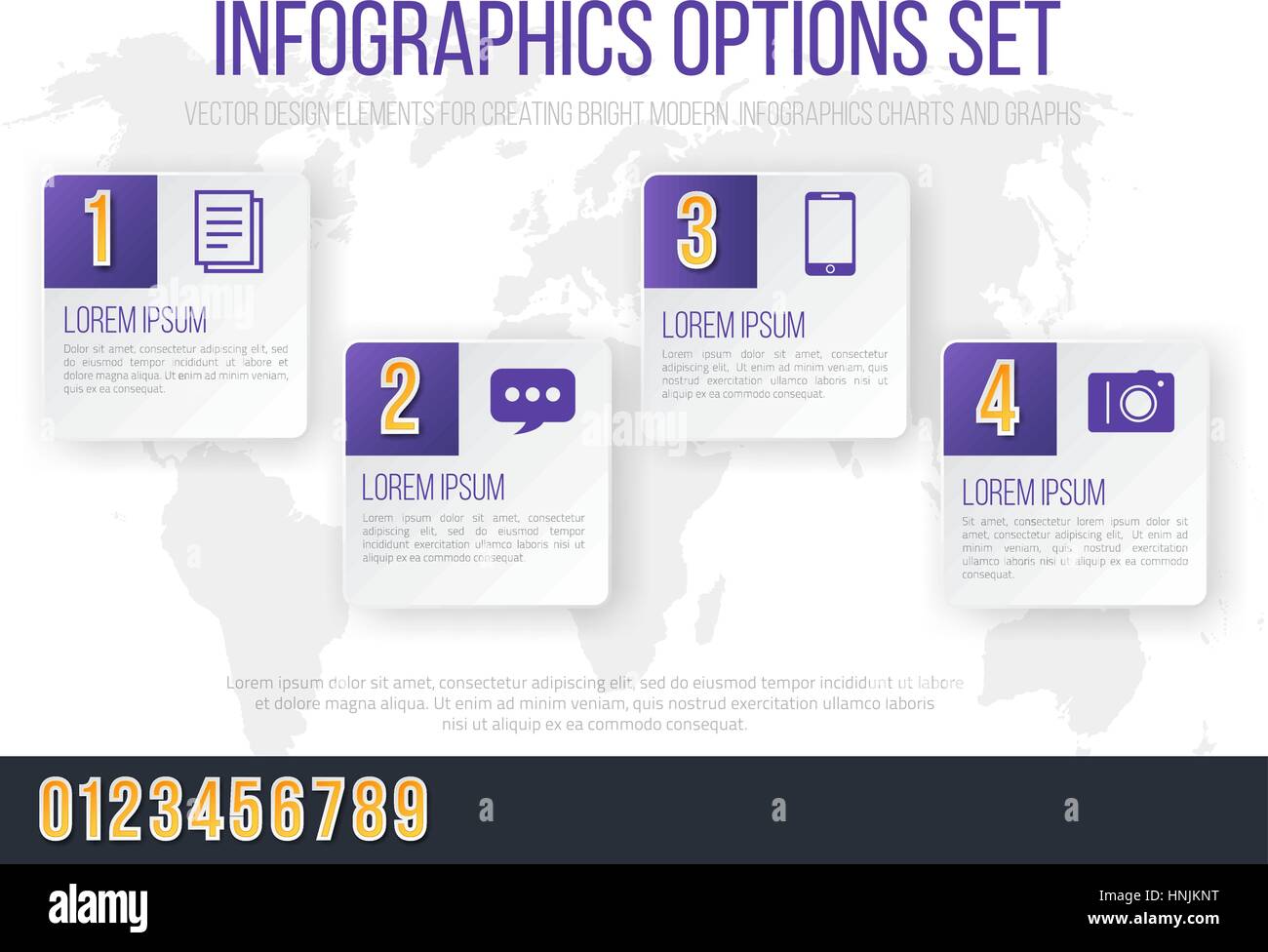 Infographics font set Stock Vector Image & Art - Alamy
