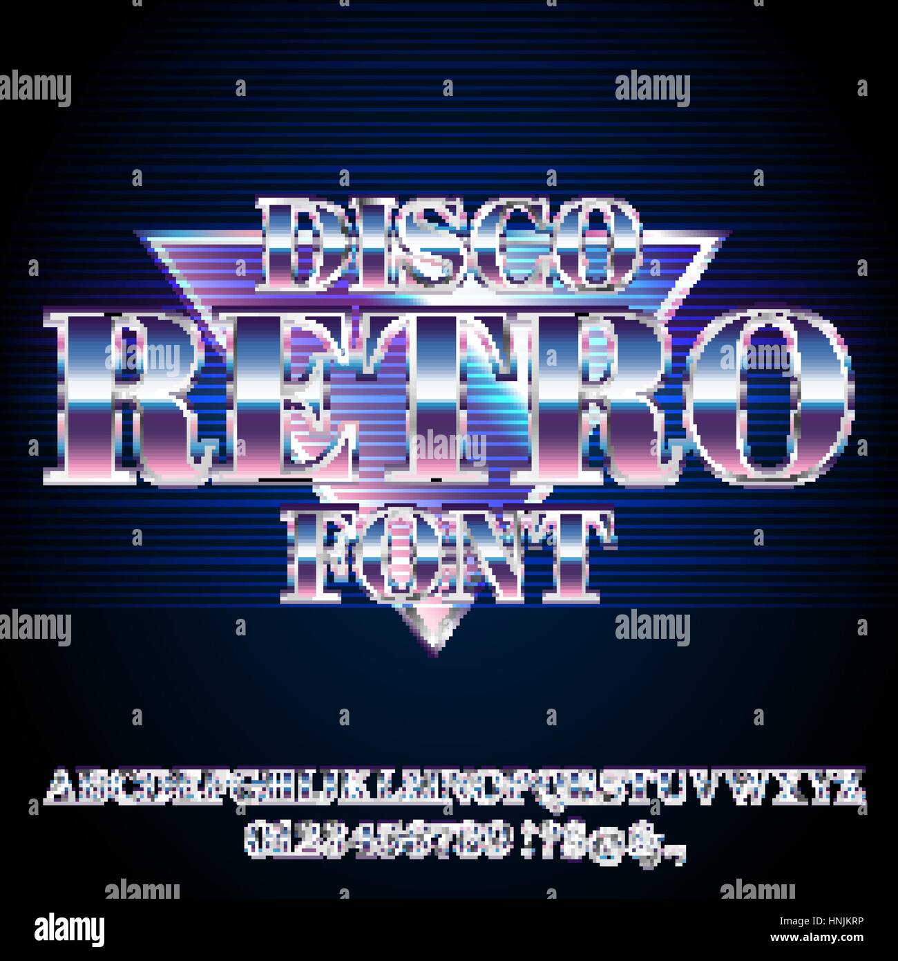 Disco font hi-res stock photography and images - Alamy
