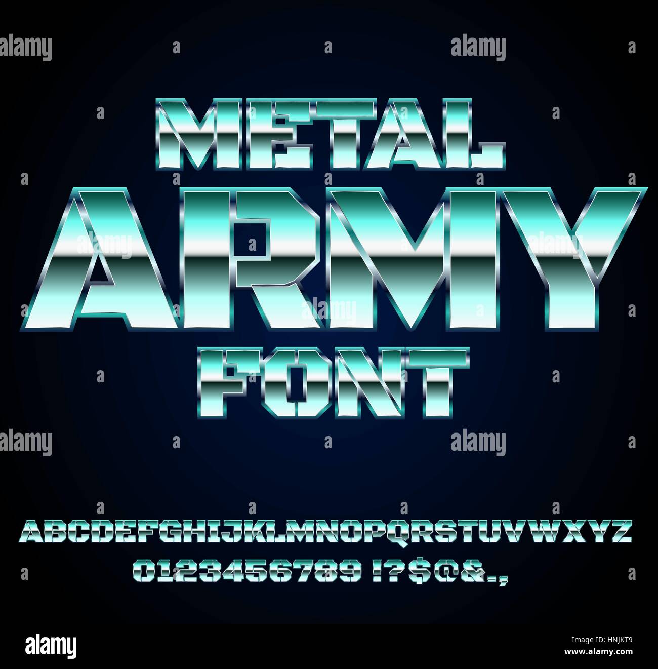 Retro Future Font Stock Vector Image & Art - Alamy